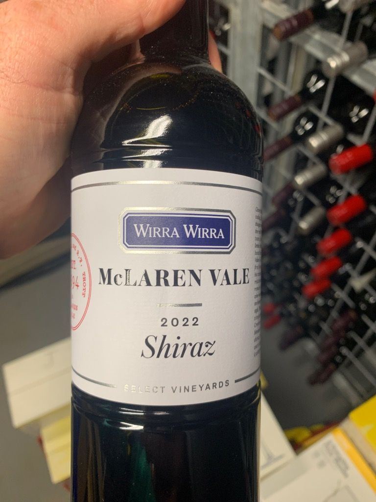 2021 Wirra Wirra Shiraz McLaren Vale, Australia, South Australia ...