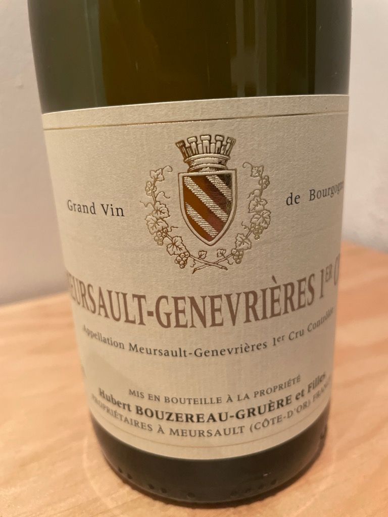 2019 Hubert Bouzereau-Gruère et Filles Meursault 1er Cru Les ...