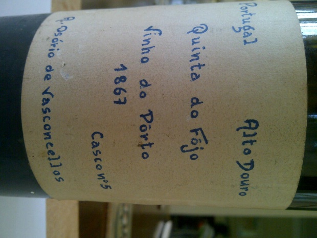 1867 Quinta do Fojo Douro Vinho do Porto do Alto Douro Casco No. 5 ...