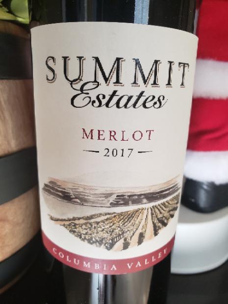 2017 Summit Estates Merlot, USA, Washington, Columbia Valley ...