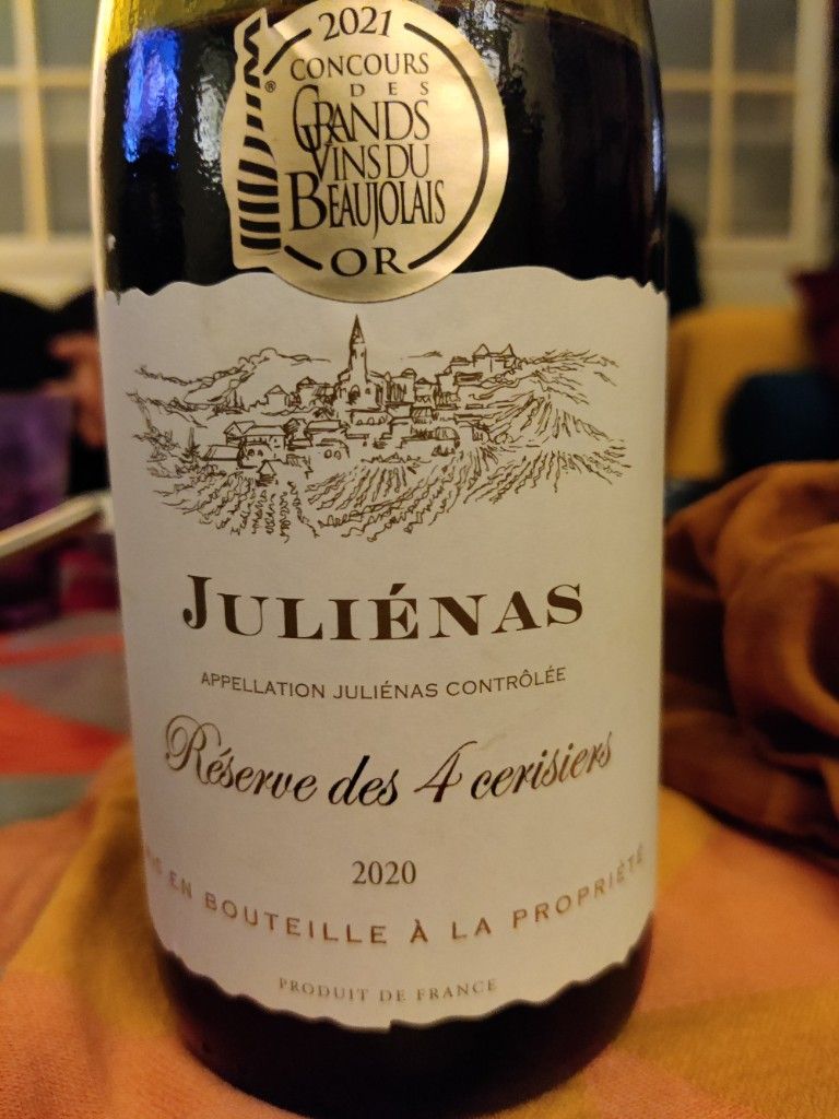 2021 EMB Juliénas Réserve des 4 cerisiers, France, Burgundy, Beaujolais, Juliénas - CellarTracker