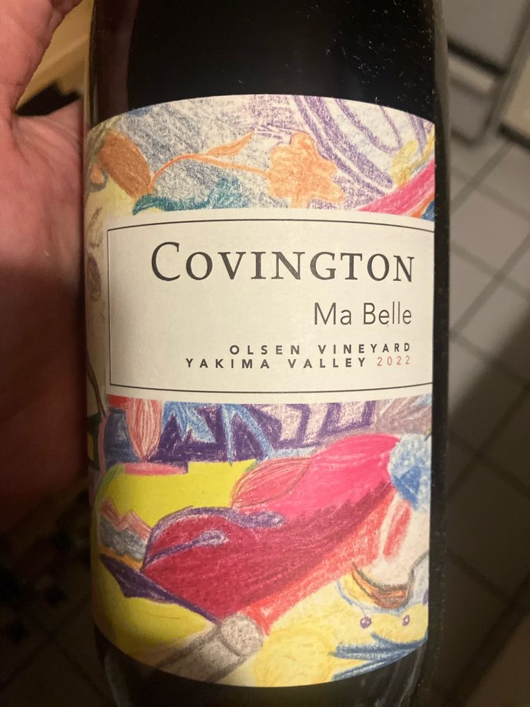 2023 Covington Cellars Ma Belle Olsen Estate Vineyard, USA, Washington ...