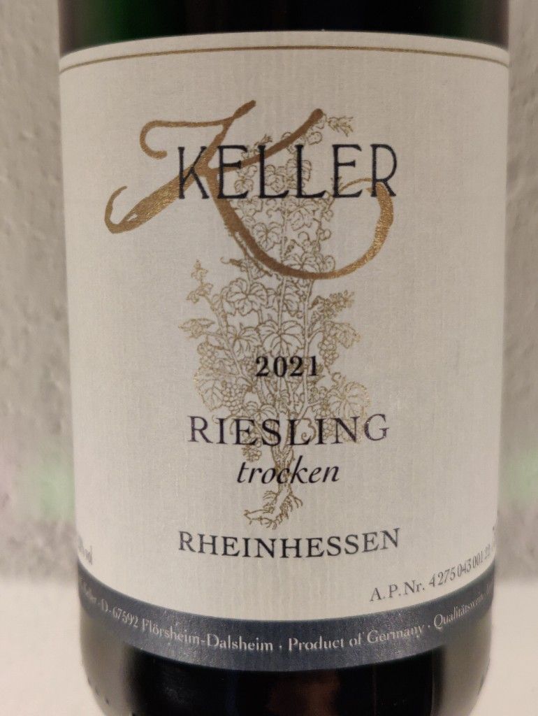 2021 Weingut Keller Riesling trocken, Germany, Rheinhessen - CellarTracker