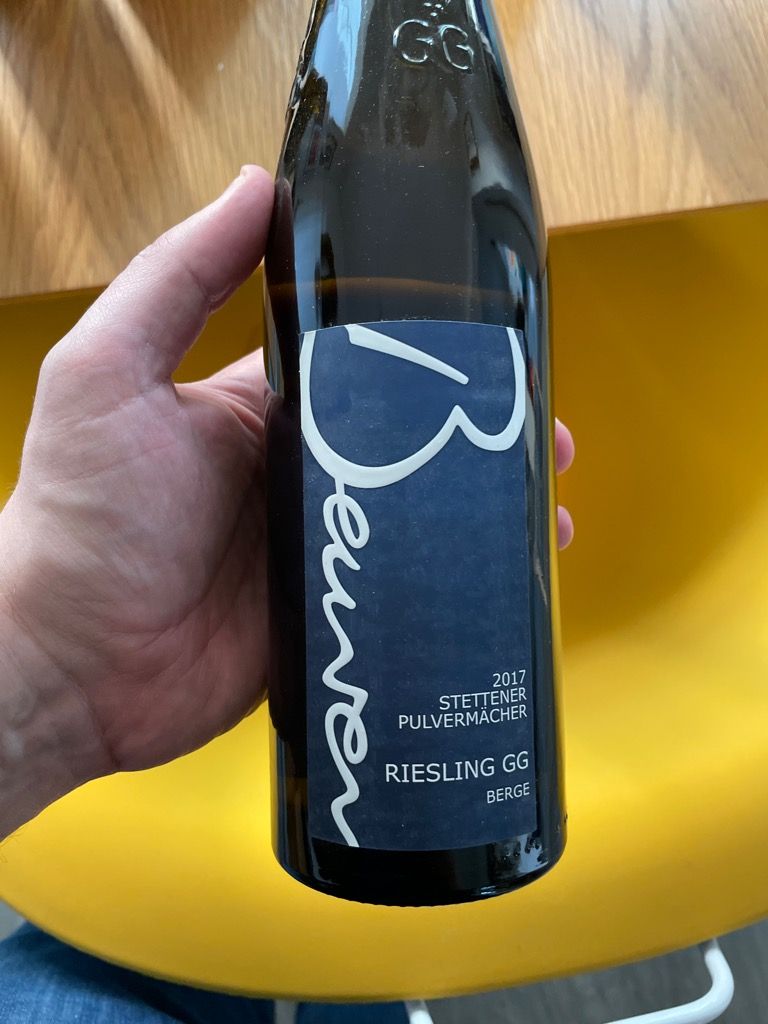 2017 Weingut Beurer Stettener Pulvermächer Riesling Großes Gewächs ...
