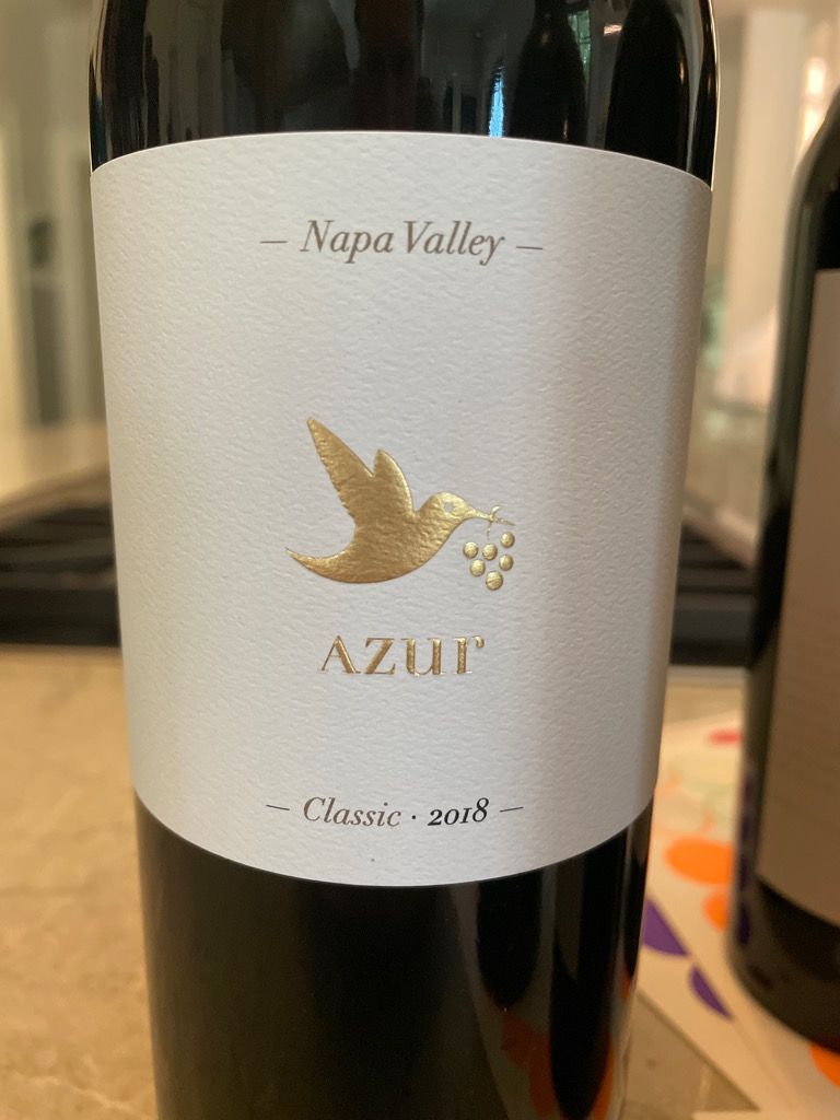 2018 Azur Cabernet Sauvignon Classic, USA, California, Napa Valley ...