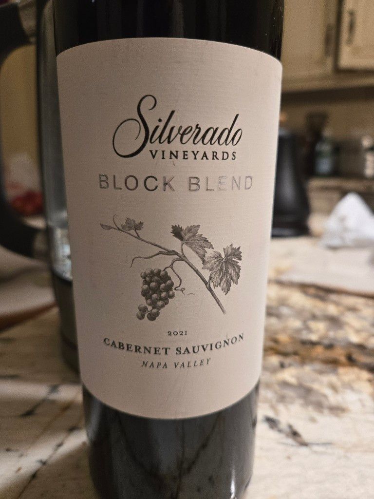 2021 Silverado Vineyards Cabernet Sauvignon Block Blend MG:G-S OS:S ...