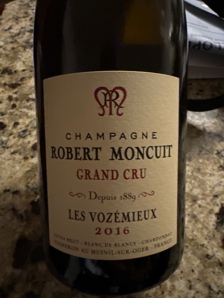 2016 Robert Moncuit Champagne Grand Cru Blanc de Blancs Vozémieux ...