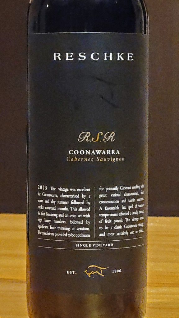 2013 Reschke Cabernet Sauvignon RSR, Australia, South Australia ...