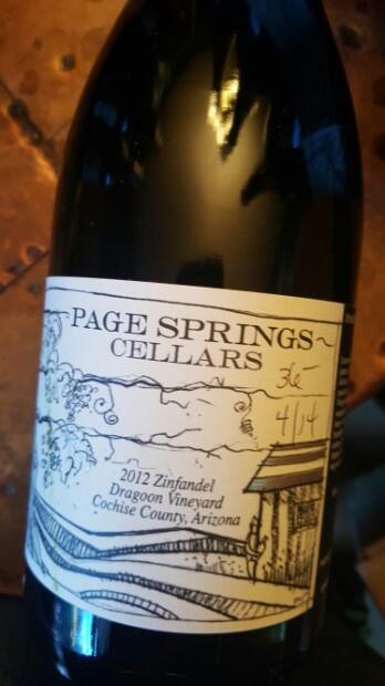 2011 Page Springs Cellars Zinfandel, USA, Arizona, Cochise County ...