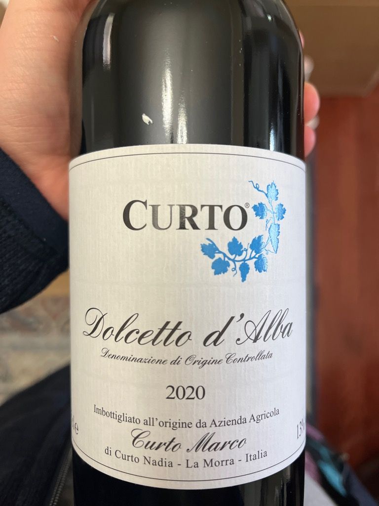 2020 Curto Marco Dolcetto d'Alba, Italy, Piedmont, Alba, Dolcetto d ...