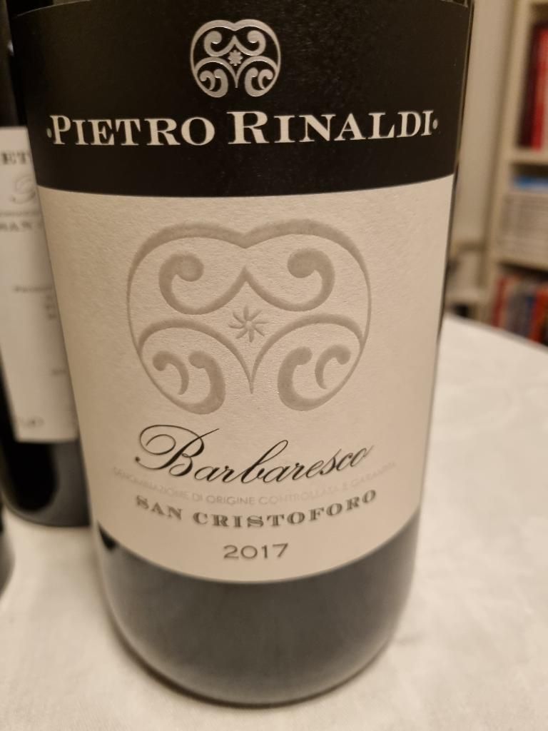 2017 Pietro Rinaldi Barbaresco San Cristoforo, Italy, Piedmont, Langhe ...