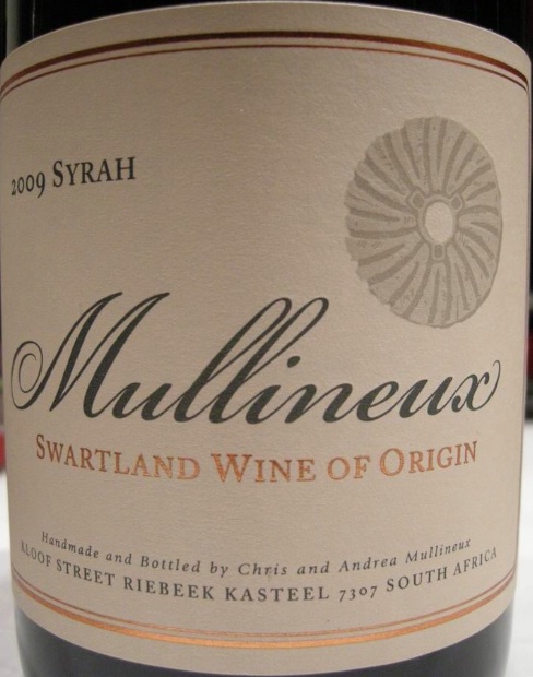 2009 Mullineux Syrah, South Africa, Coastal Region, Swartland - CellarTracker