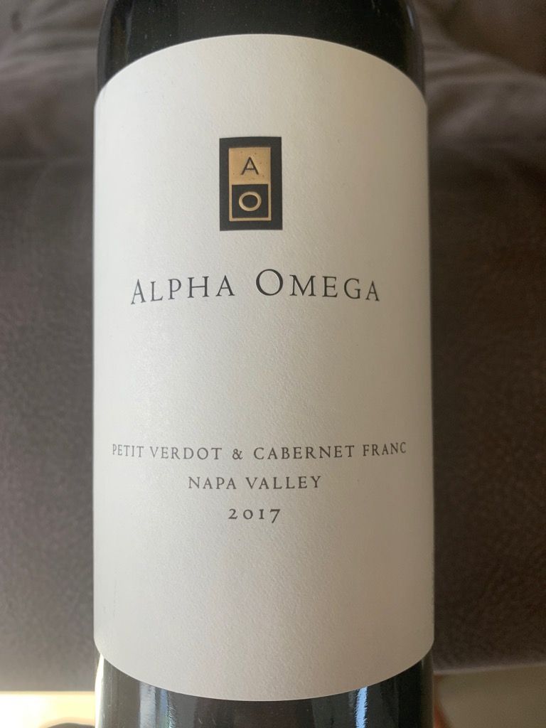 2017 Alpha Omega Petit Verdot and Cabernet Franc, USA, California, Napa ...