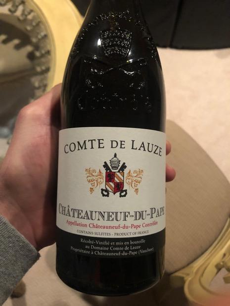 2016 Domaine Comte de Lauze Châteauneuf-du-Pape, France, Rhône ...