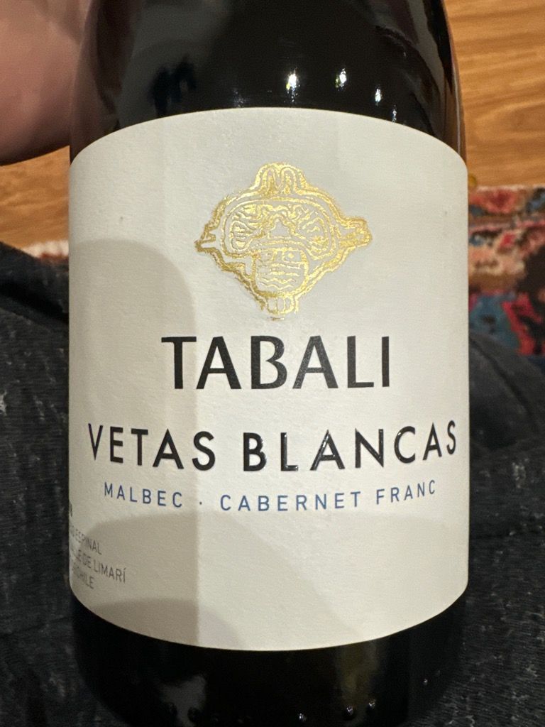 2020 Tabalí Malbec Cabernet Franc Vetas Blancas, Chile, Limarí Valley ...