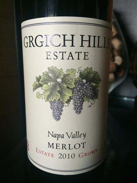 2010 Grgich Hills Merlot, USA, California, Napa Valley - CellarTracker