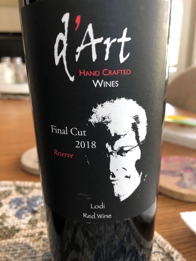 2019 d'Art Wines Final Cut, USA, California, Central Valley, Lodi ...