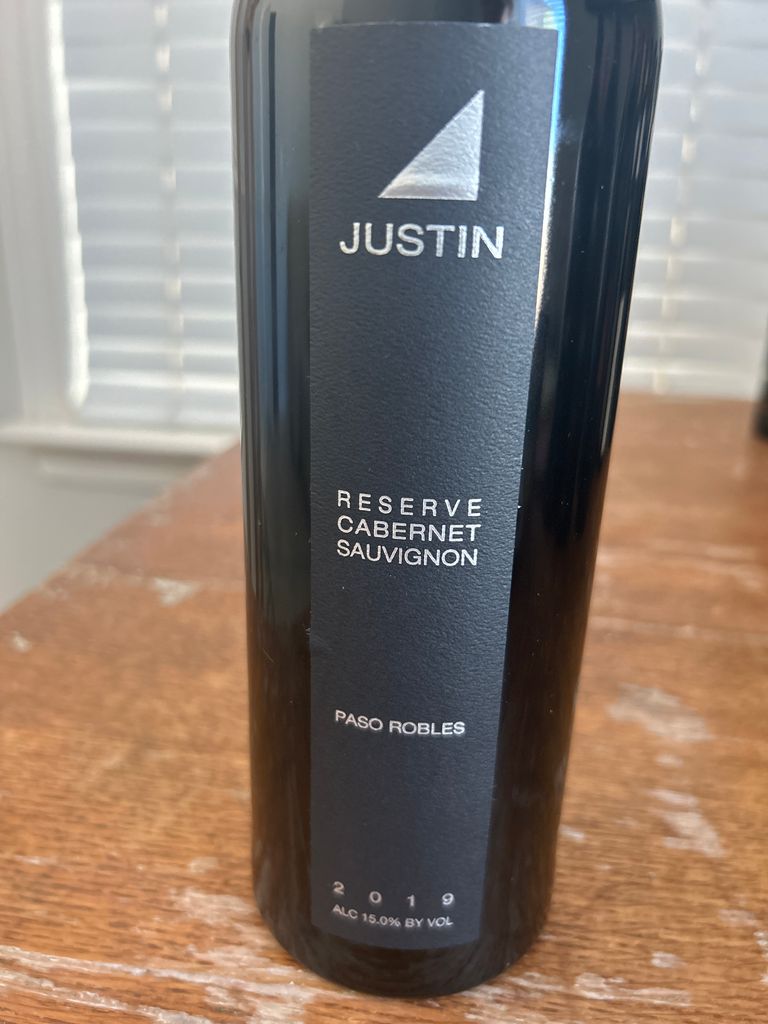 2019 Justin Vineyards & Winery Cabernet Sauvignon Platinum Reserve, USA ...