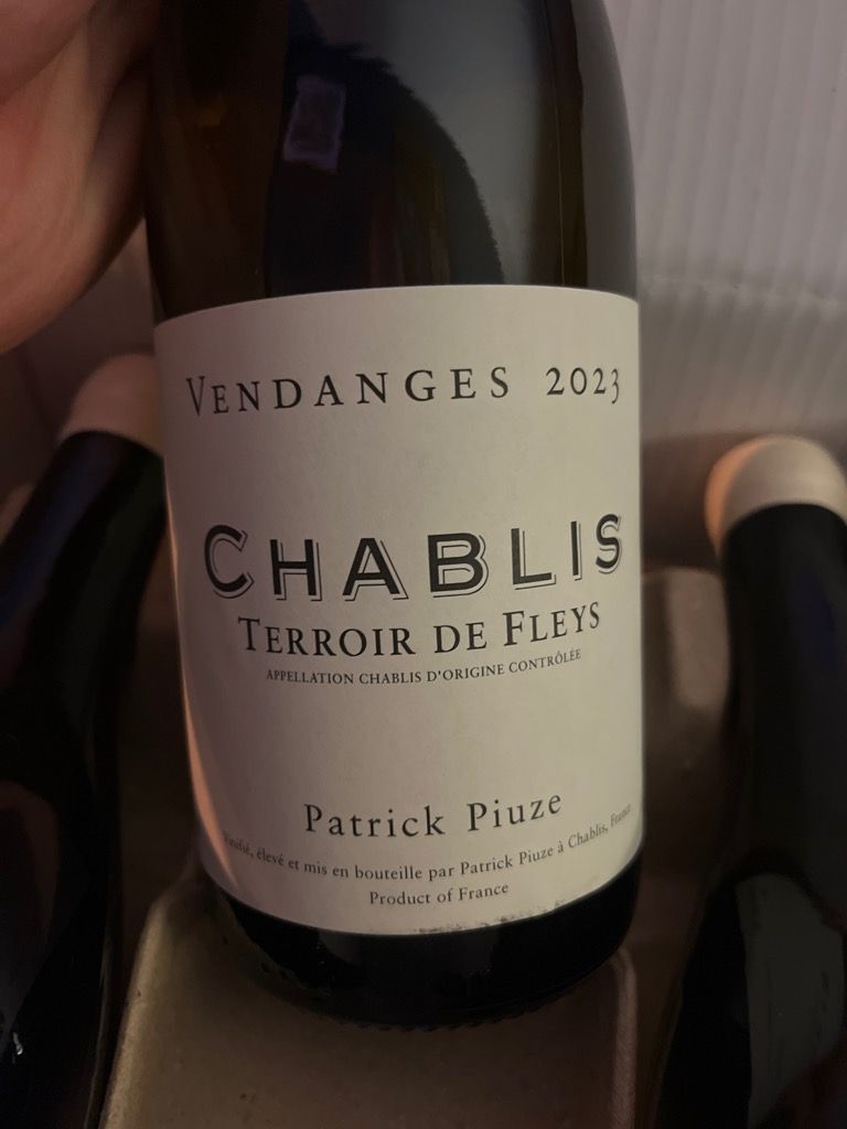 2023 Patrick Piuze Chablis Terroir de Fleys, France, Burgundy, Chablis ...