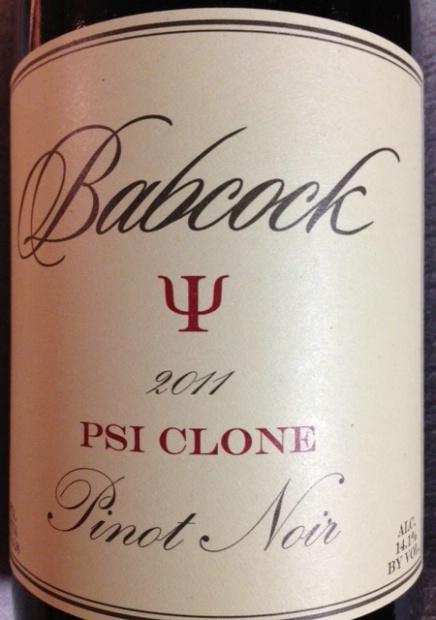 2011 Babcock Pinot Noir PSI Clone, USA, California, Central Coast, Sta ...