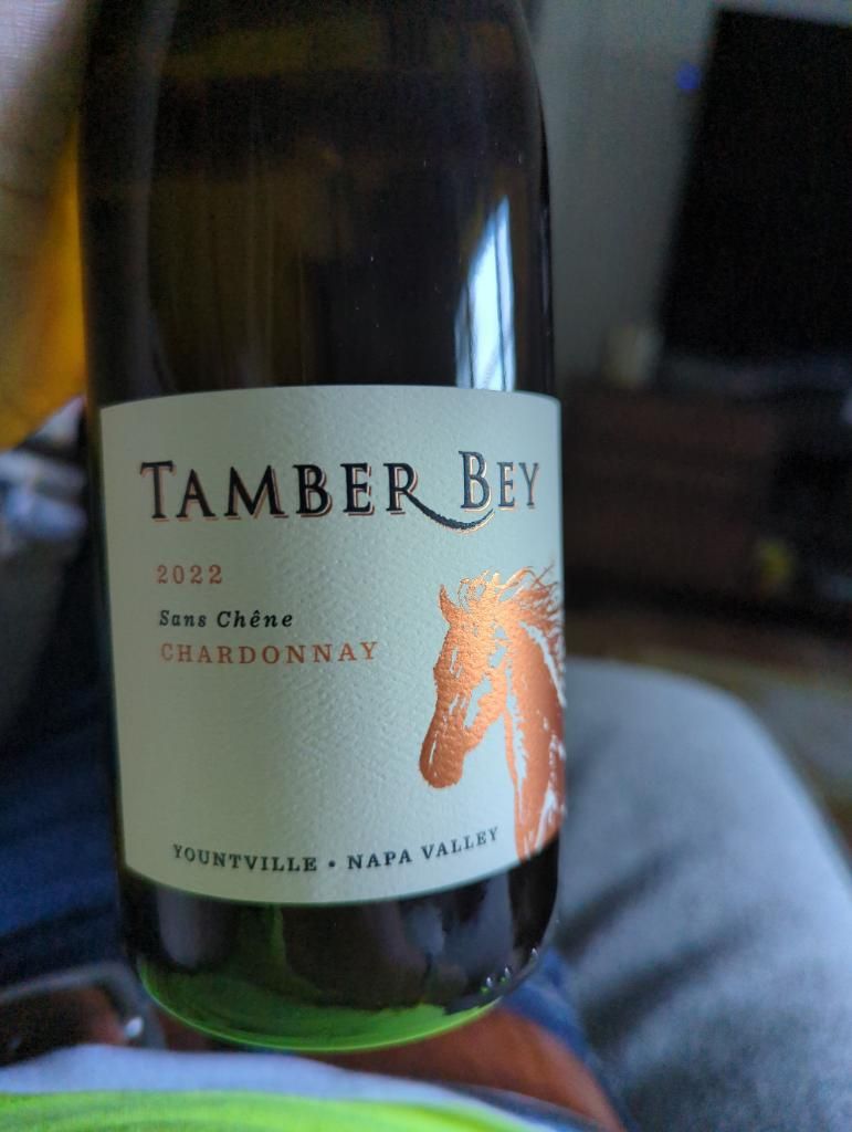2022 Tamber Bey Chardonnay Sans Chêne, USA, California, Napa Valley ...