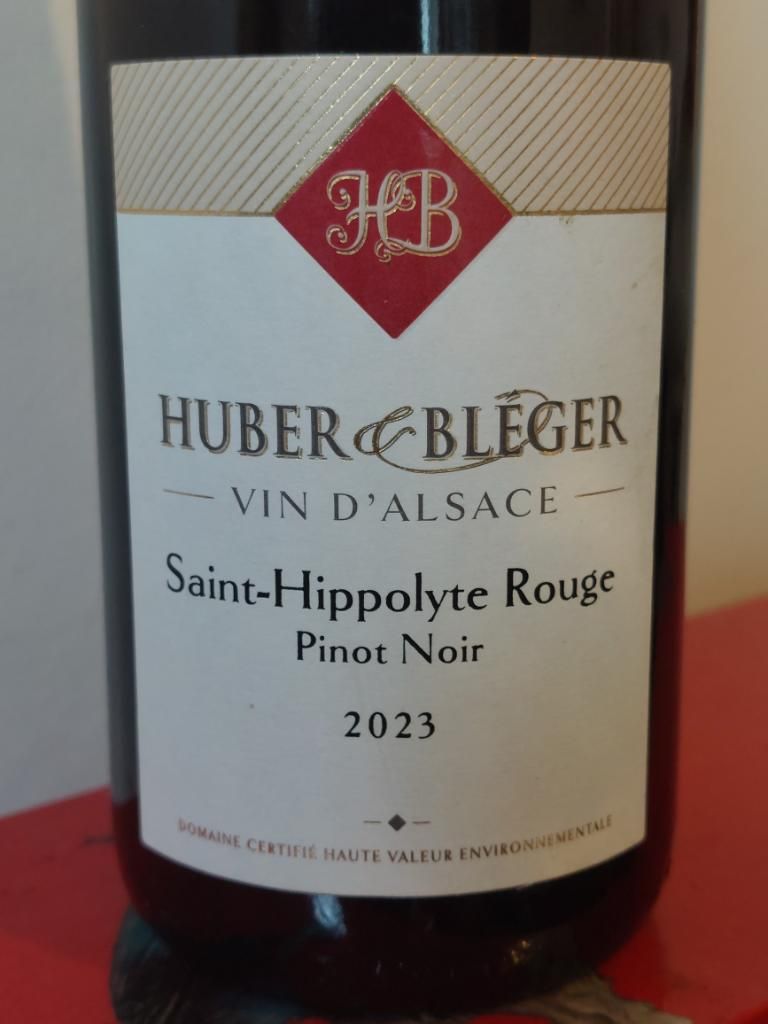 2020 Huber & Bleger Pinot Noir Saint-Hippolyte Rouge, France, Alsace ...