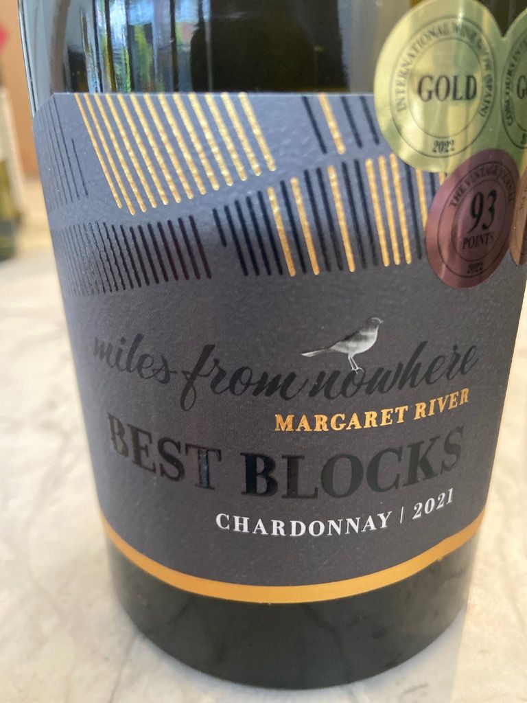 2022 Miles from Nowhere Chardonnay Best Blocks, Australia, Western ...