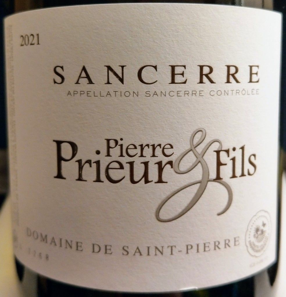 2022 Pierre Prieur et Fils Sancerre, France, Loire Valley, Upper Loire ...
