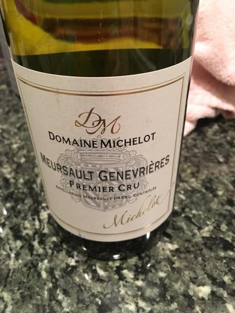 2015 Domaine Michelot Meursault 1er Cru Les Genevrières, France ...