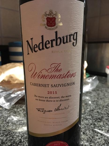 2014 Nederburg Cabernet Sauvignon The winemasters, South Africa ...