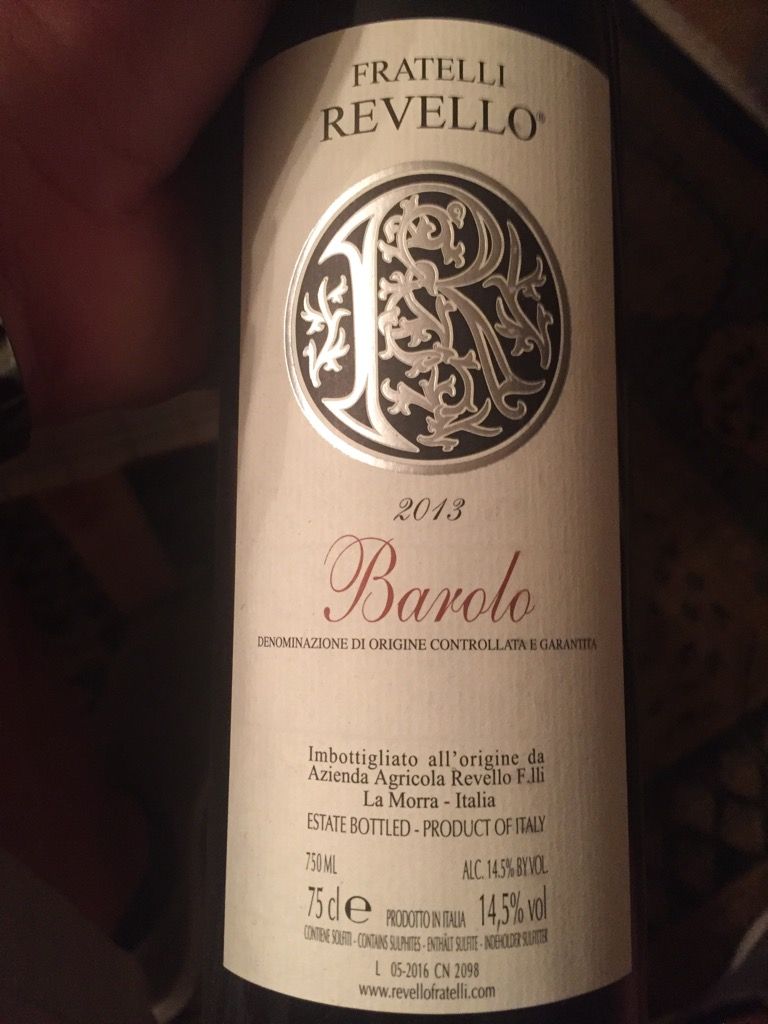 2013 Fratelli Revello Barolo, Italy, Piedmont, Langhe, Barolo ...