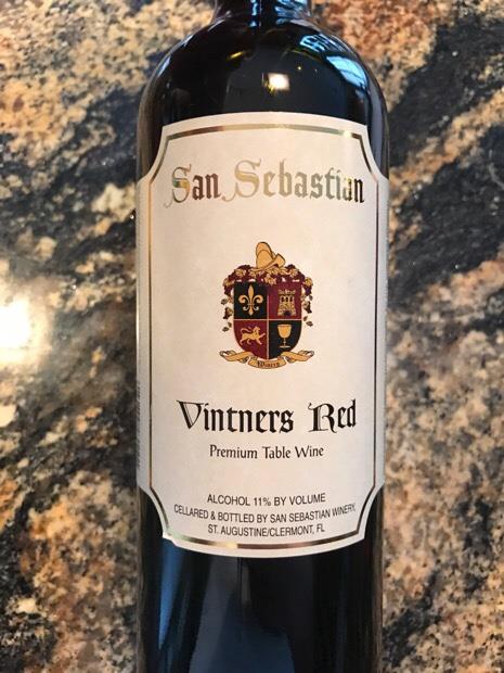 NV San Sebastian Winery Vintners Red Premium Red Wine, USA, Florida ...