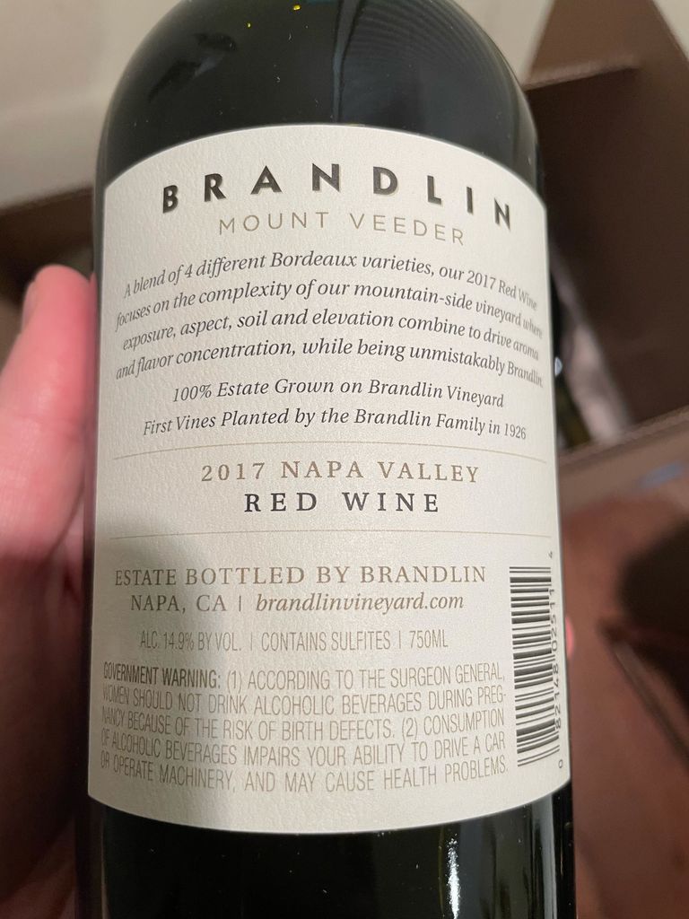2011 Brandlin Estate Red Wine, USA, California, Napa Valley - CellarTracker