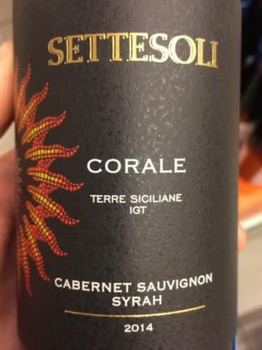 2015 Cantine Settesoli Terre Siciliane Corale Cabernet Sauvignon ...