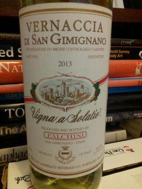 2013 Falchini Vernaccia di San Gimignano Vigna a Solatio, Italy ...