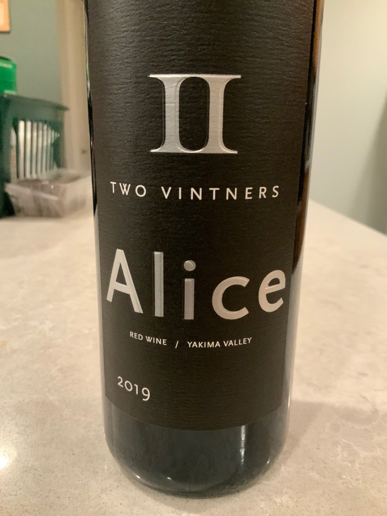 2019 Two Vintners Alice, USA, Washington, Columbia Valley - CellarTracker