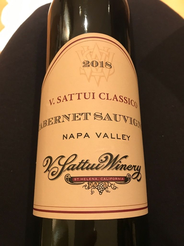2018 V. Sattui Winery Cabernet Sauvignon Napa Valley, USA, California ...