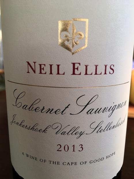 2013 Neil Ellis Cabernet Sauvignon Jonkershoek Valley, South Africa ...