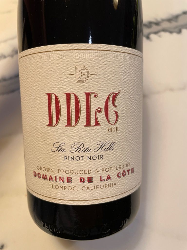 2019 Domaine de la Côte Pinot Noir DDLC Estate, USA, California ...