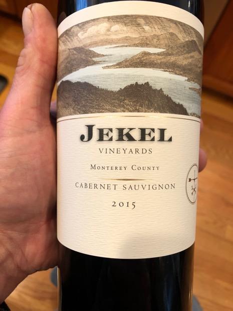 2015 Jekel Vineyards Cabernet Sauvignon, USA, California, Central Coast ...