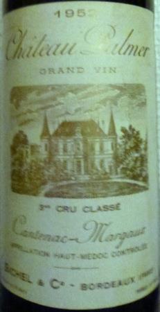 1952 Château Palmer, France, Bordeaux, Médoc, Margaux - CellarTracker