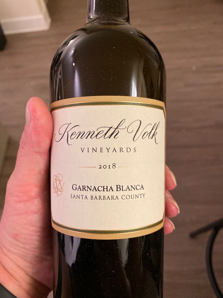 2018 Kenneth Volk Garnacha Blanca, USA, California, Central Coast ...