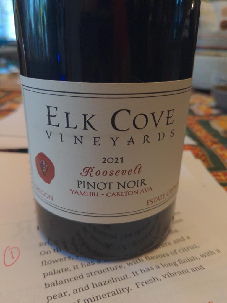 2021 Elk Cove Vineyards Pinot Noir Roosevelt Vineyard, USA, Oregon ...