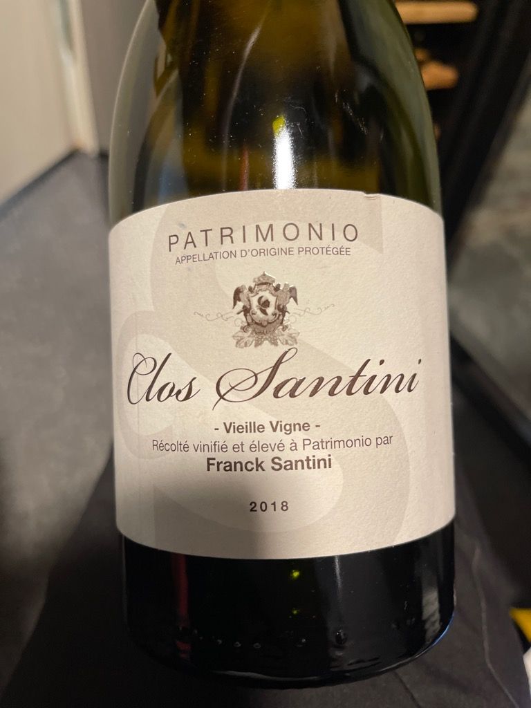 2020 Clos Santini Patrimonio Blanc, France, Corsica, Patrimonio ...