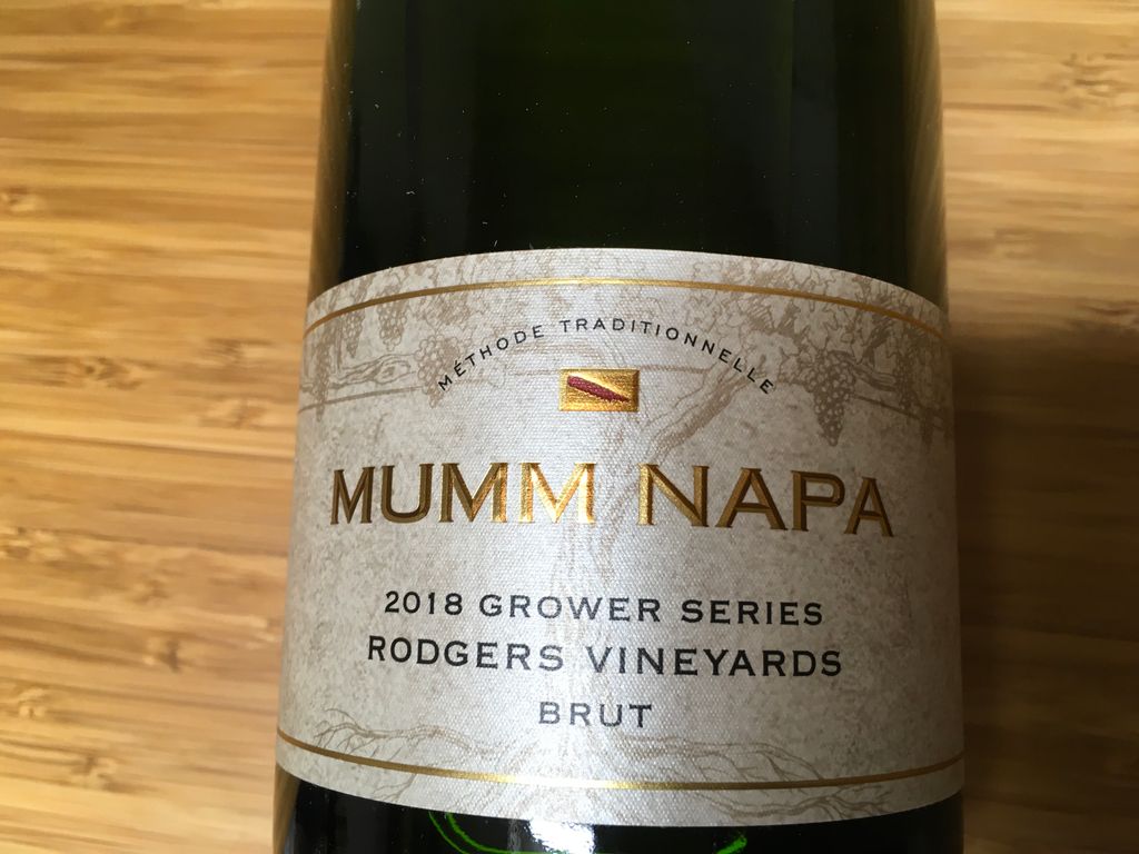 2018 Mumm Napa Chardonnay Grower Series Rodgers Vineyards, USA ...