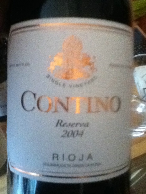 2004 Bodegas y Viñedos del Contino Rioja Contino Reserva, Spain, La ...