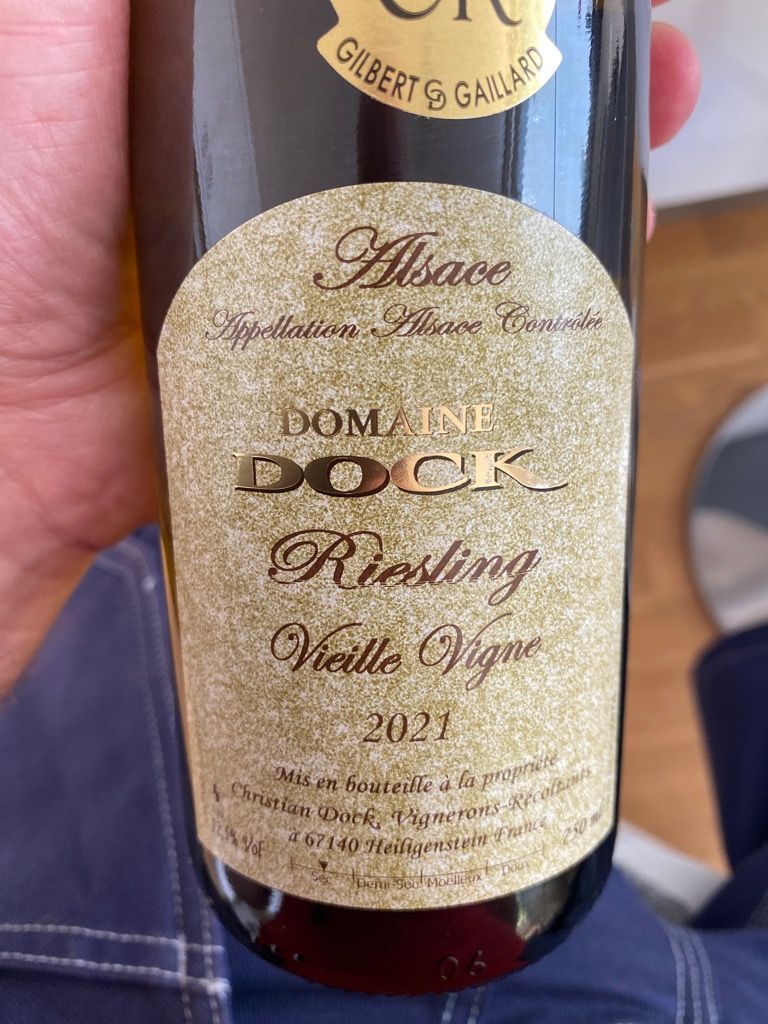 2020 Christian Dock Riesling Weinberg Vieilles Vignes, France, Alsace ...
