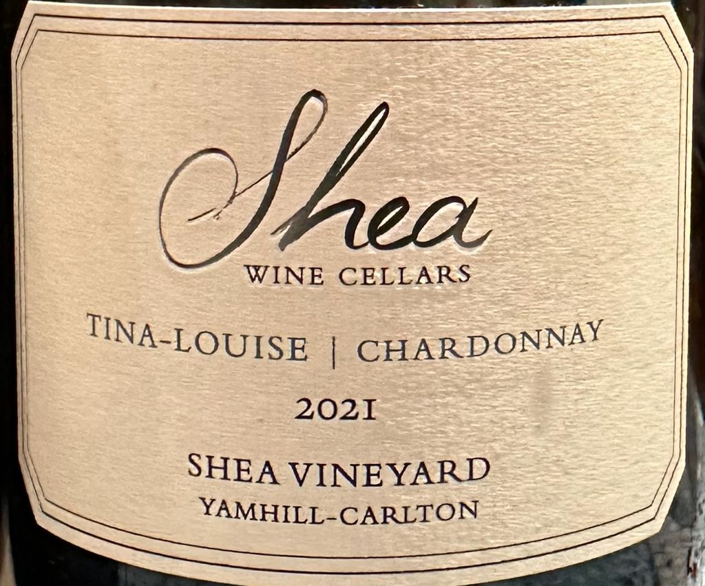 2021 Shea Wine Cellars Chardonnay Tina-Louise, USA, Oregon, Willamette ...