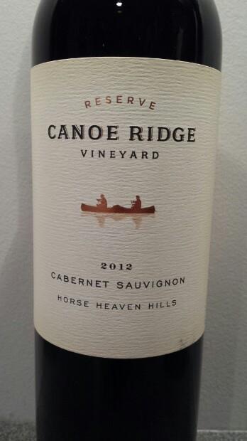 2012 Canoe Ridge Cabernet Sauvignon Reserve, USA, Washington, Columbia ...