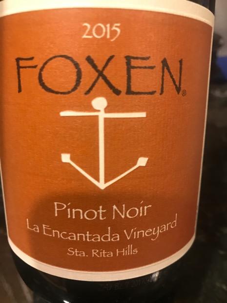 2015 Foxen Pinot Noir La Encantada Vineyard, USA, California, Central ...